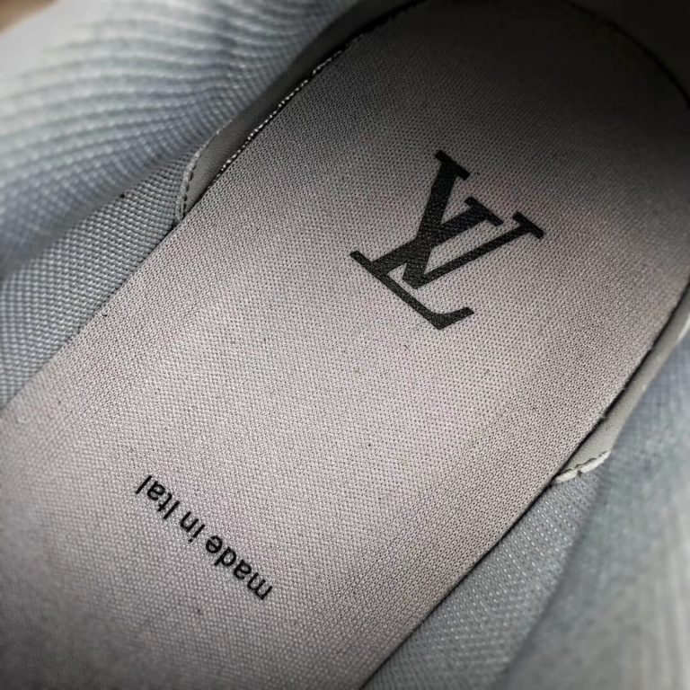 The Virgil Abloh Louis Vuitton LV Trainer Sneaker Boot #54 Black Grey ...