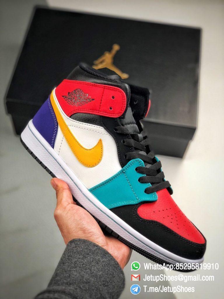The Air Jordan 1 Mid ‘Multi-Color’ Sneaker Red and Red on Toe and ...